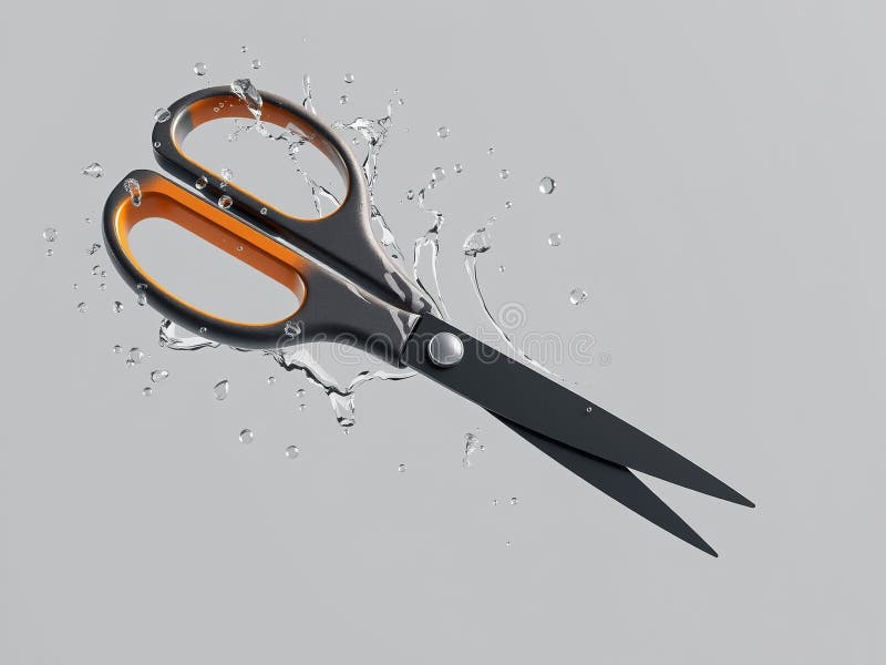 Abstract Industrial Scissors Splash a Graphic Design Element Featuring ...