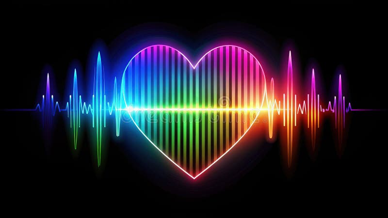 Modern Equalizer Logo Design a Visual Fusion of Soundwave Heartbeat and ...