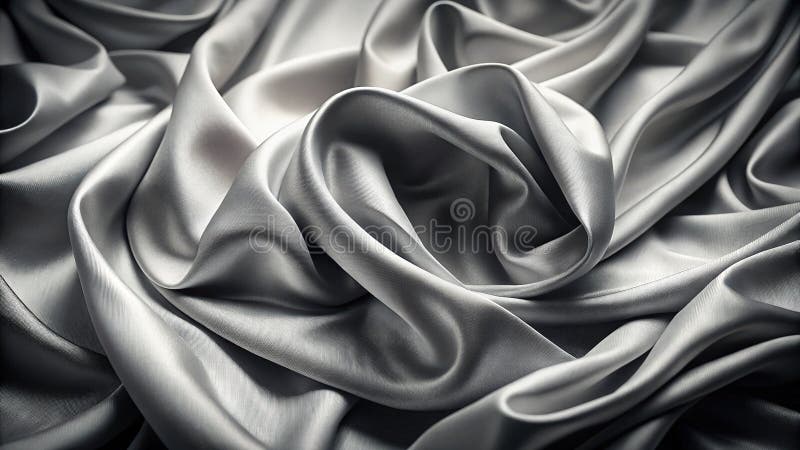 Elegant Draped Fabric a Timeless Grayscale Study in Texture and Flow ...