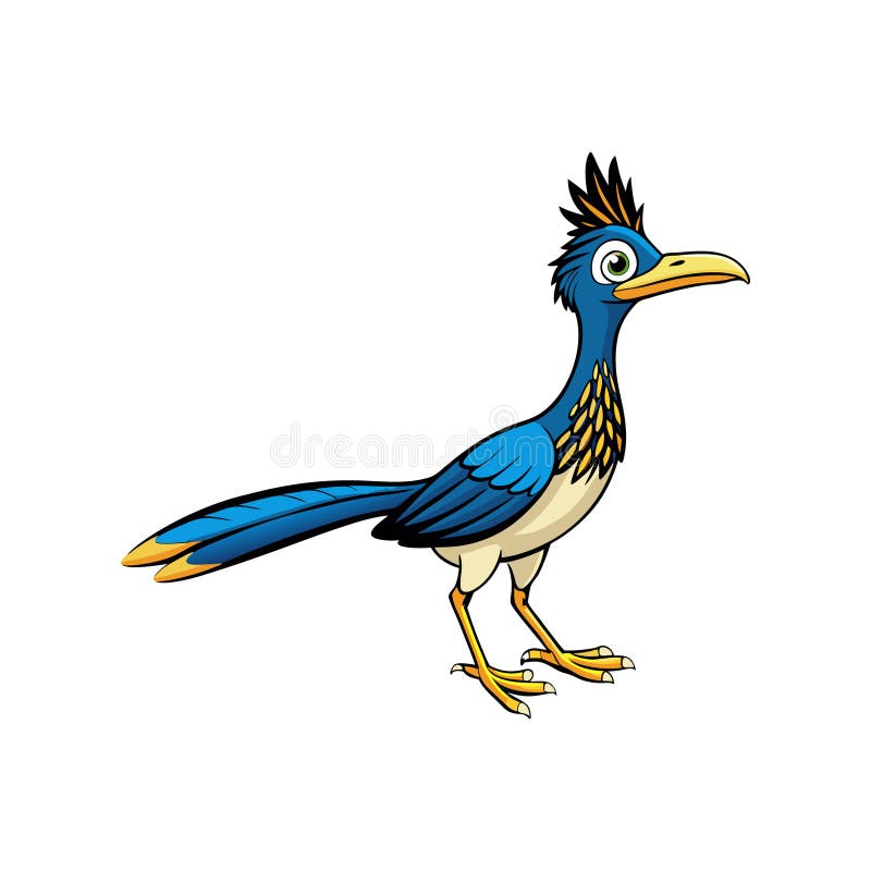 Captivating Greater Roadrunner Bird Realistic Art Stock Image ...
