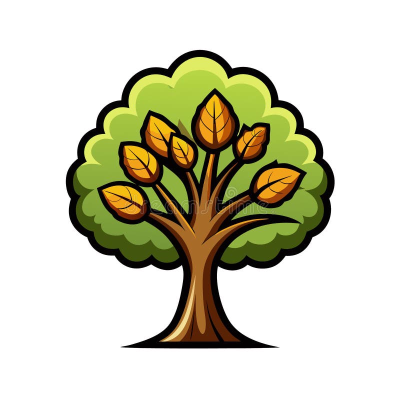 Captivating Hazelnut Tree Illustration Stock Image - Illustration of ...