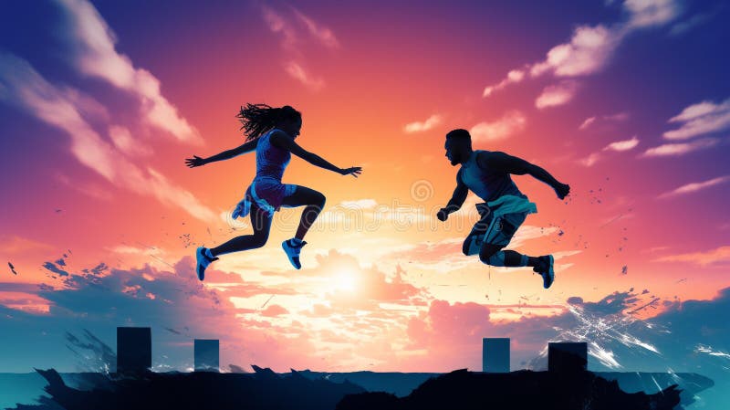 Athletes Crouches Stock Illustrations – 5 Athletes Crouches Stock ...