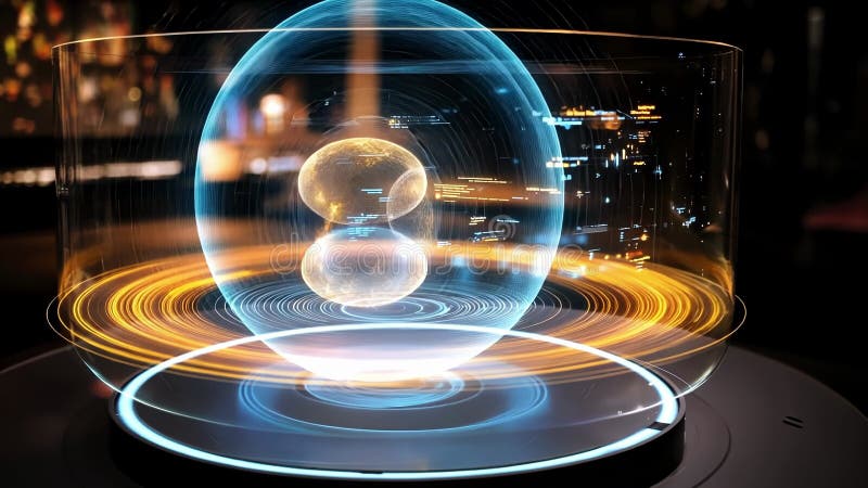 A Captivating Holographic Interface Displaying Realtime Analytics and ...