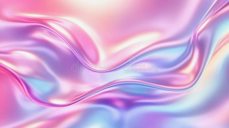 A Captivating, Holographic Pink Background with Smooth, Flowing ...