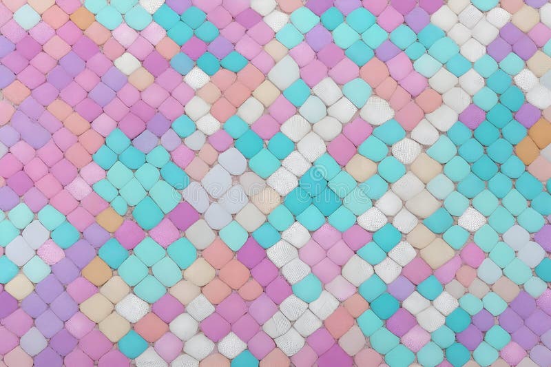 A Captivating, Horizontal Mosaic of Pastel Shades Pattern Generated by ...