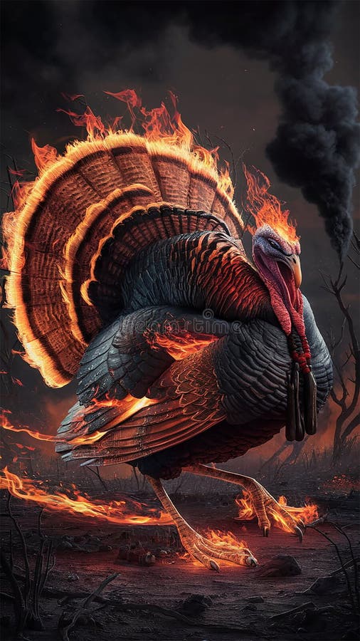A Captivating Hybrid Creature, Blending the Form of a Turkey with the ...