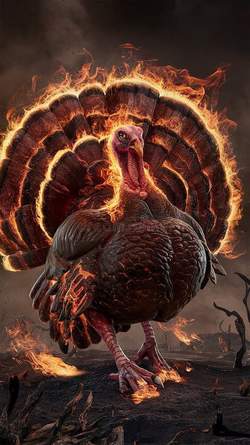 A Captivating Hybrid Creature, Blending the Form of a Turkey with the ...