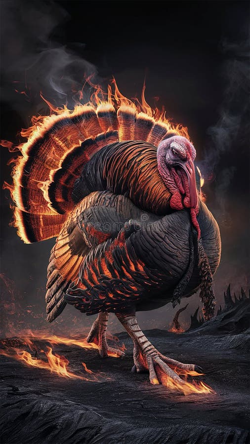 A Captivating Hybrid Creature, Blending the Form of a Turkey with the ...