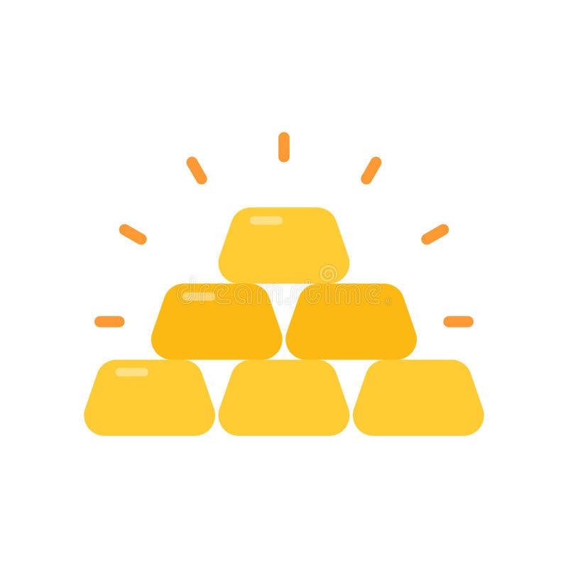 A Captivating Icons of Gold Bars, Modern Gold Ingots Vector Design ...