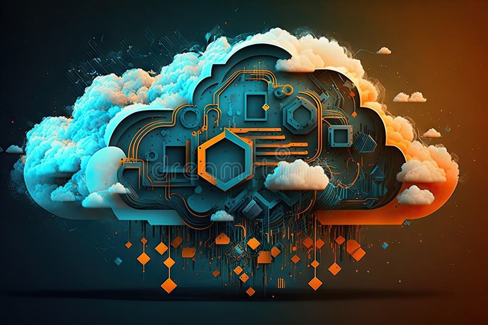 The Concept of Cloud Computing and Digital Technology Stock ...