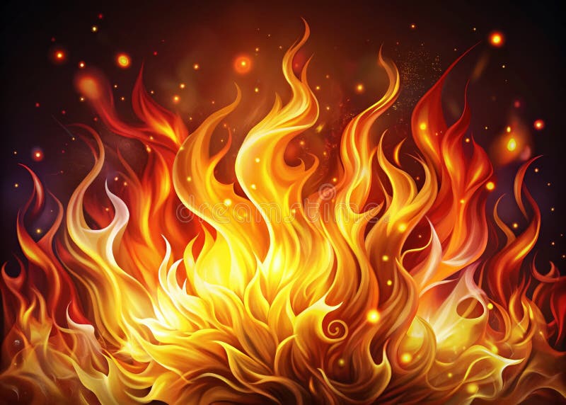 Stunning Realistic Flames Illustration a Clear Background Asset for ...