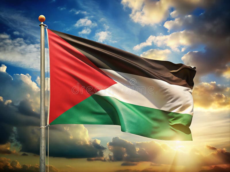 Palestinian Flag Illustration Dynamic Design Principles Visual Appeal ...