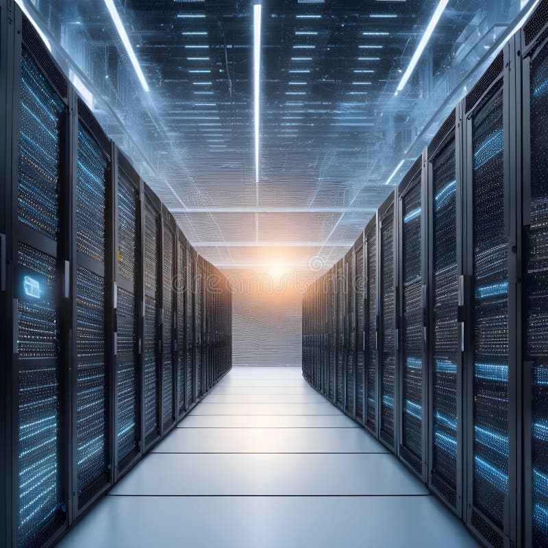 A Captivating Illustration of a Sprawling Tech News Scene Set in an ...