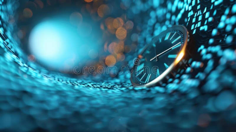 A Captivating Image of Abstract Futuristic Time Technology for Your ...