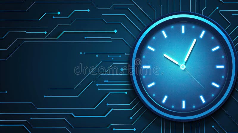 A Captivating Image of Abstract Futuristic Time Technology for Your ...