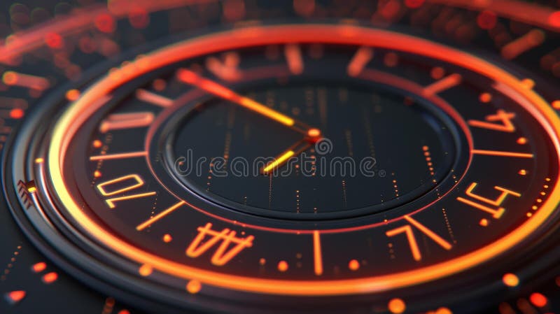 A Captivating Image of Abstract Futuristic Time Technology for Your ...