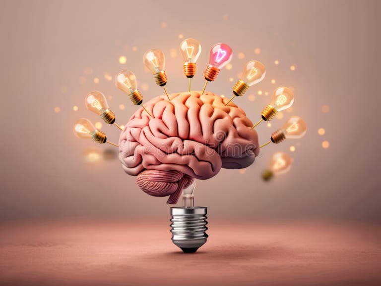 Illuminated Brain a Symbol of Ideas, Wisdom, and Creativity, Discover ...