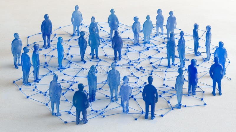 Global Network Interconnected People Social Connections Community ...