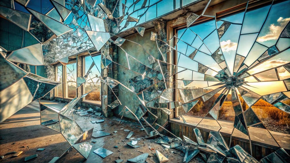 A Digital Canvas of Broken Reflections AIGenerated Surrealism Unveils a ...