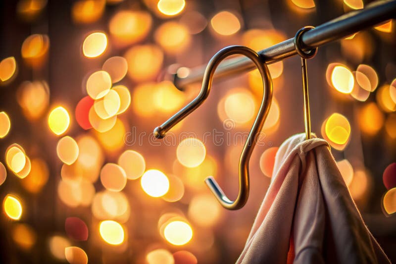 Intriguing Bokeh Photography a Suggestive Word on a Laundry Hook Unveils a Sensual Atmosphere ...