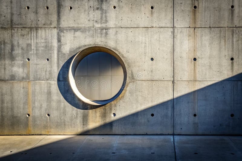 Urban Concrete Loop Hole a Minimalist Study of Light Shadow and ...