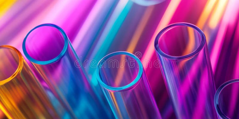 An EyeCatching and Colorful PMMA Tubes Abstract Background for Creative ...