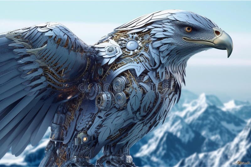 Robotic Eagle Stock Illustrations – 281 Robotic Eagle Stock ...