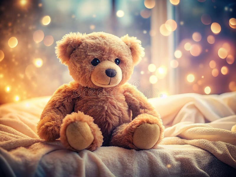 A DoubleExposed Teddy Bear a Touching Invitation To Comfort and ...