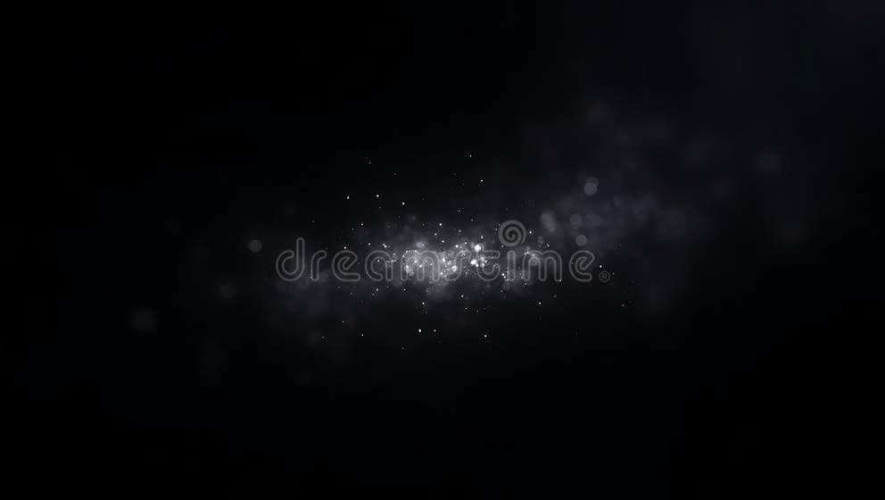 A Dark Background with a Cluster of Bright White Particles and Subtle ...