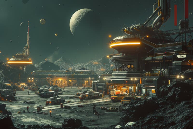 A Captivating Image Featuring Futuristic Sci-fi Figures and Advanced ...