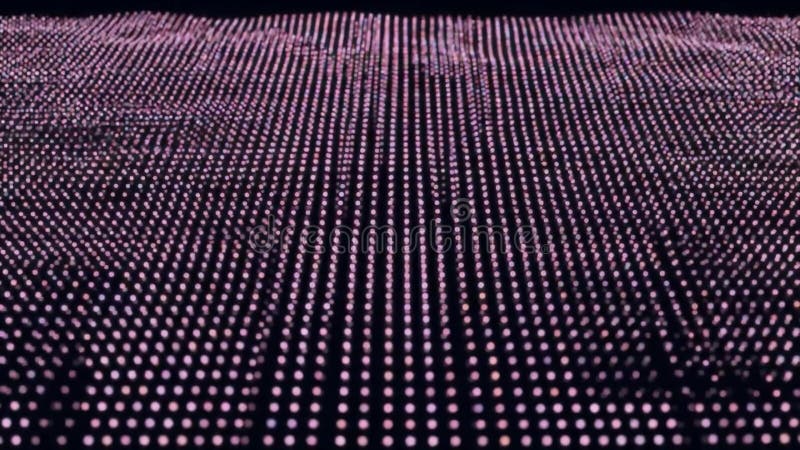 Abstract Pink LED Light Display Pattern: a Mesmerizing Grid of ...