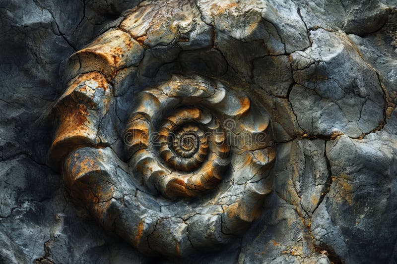 Swirling Vortex of Textures Stock Illustration - Illustration of ...