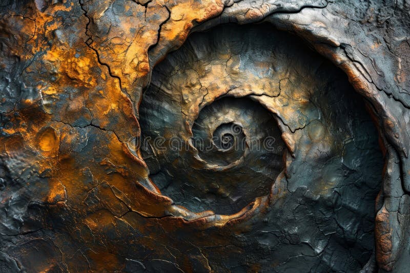Swirling Vortex of Textures Stock Illustration - Illustration of ...