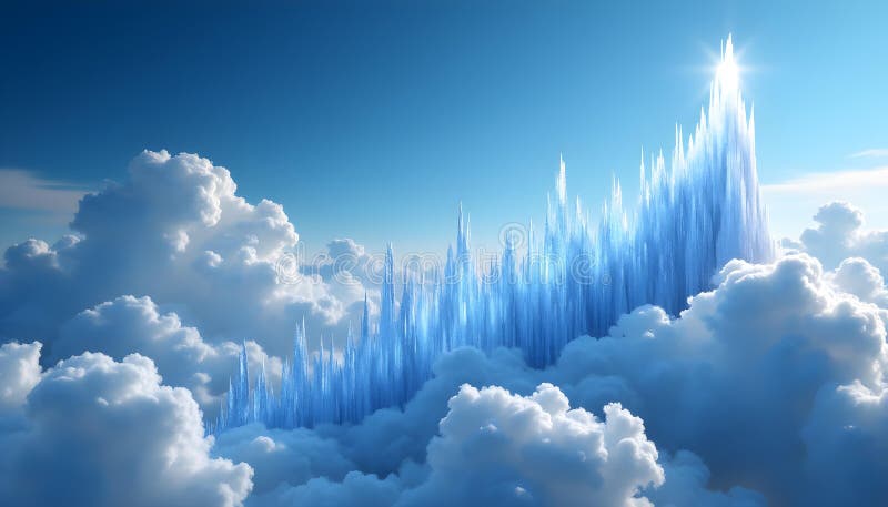 A Captivating Image Featuring a Single Line Graph Rendered As an ...