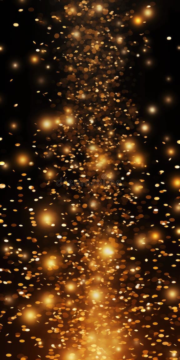 A Captivating Image Featuring a Very Long Line of Lights Shining ...