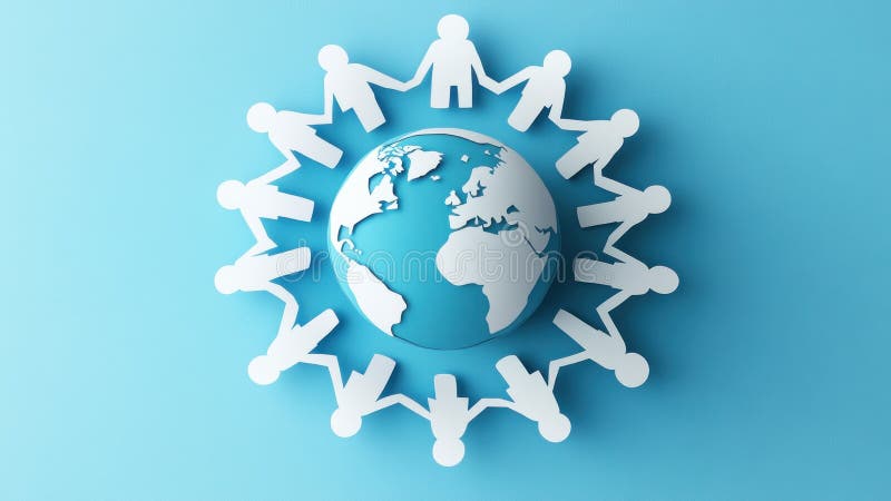 Global Unity: AI stock illustration. Illustration of design - 373605711