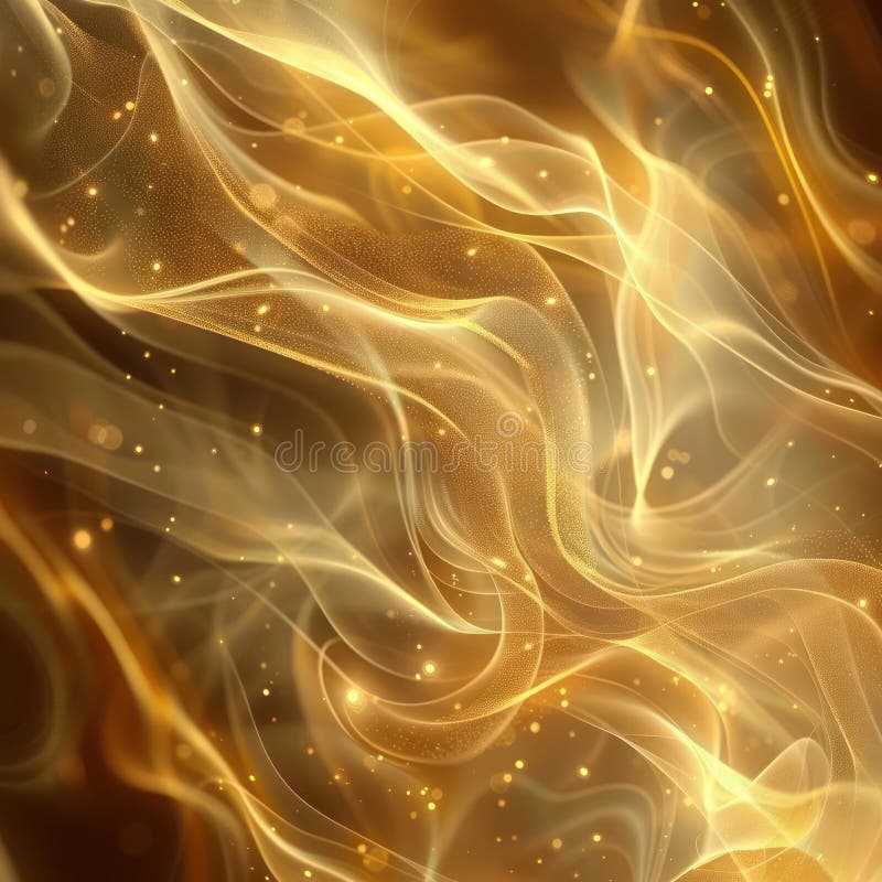 A Captivating Image of Golden Sparks Floating in a Dynamic Stock ...