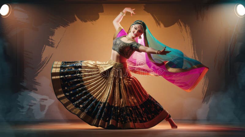 Indian Classical Dance Bollywood Dancer Beautiful Woman Graceful ...