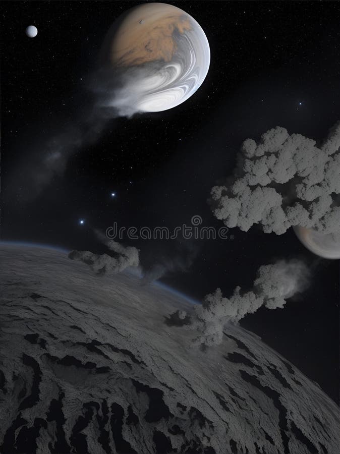 Climate Change and Space Explodes, Smoke Comes Out of it, with Planets ...