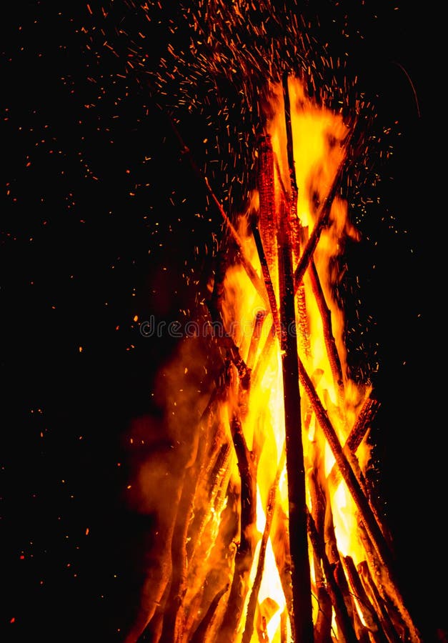 Kupala Night Celebration: Giant Conical Bonfire in the Carpathians ...