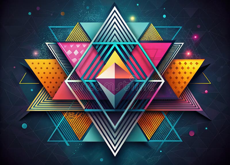 Aggressive Geometric Shapes Slice Stock Illustrations – 1 Aggressive ...