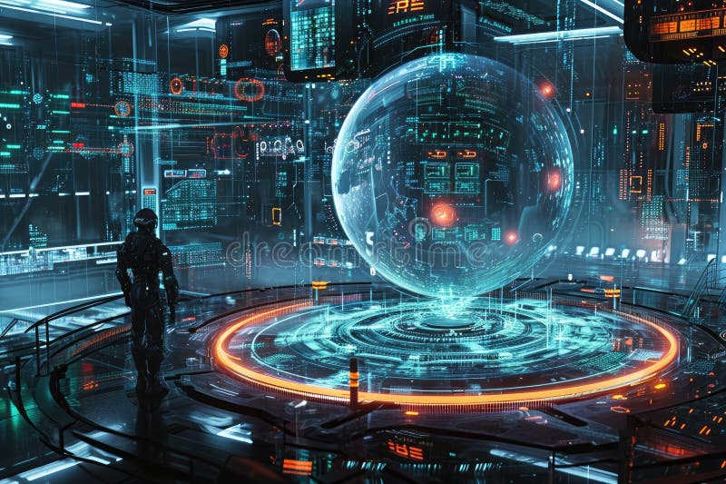 A Captivating Image Portraying a Futuristic Science Fiction Scene with ...