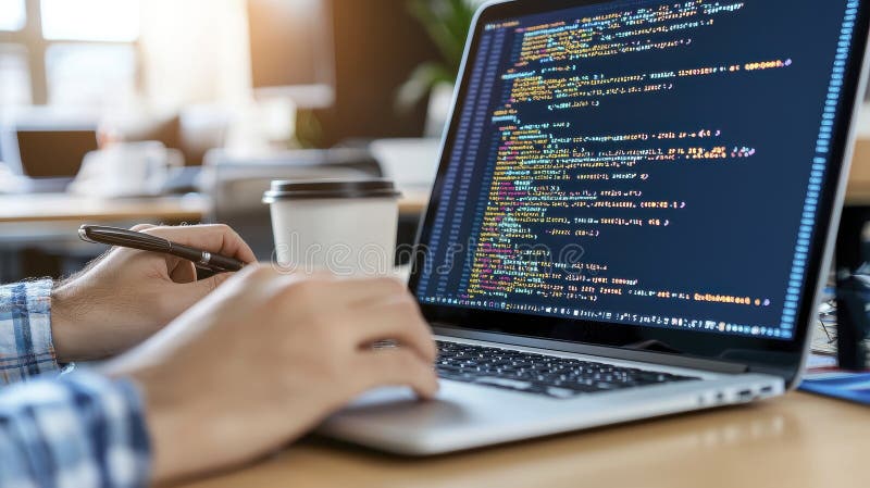 Captivating Code Explore the Dynamic World of Software Development with this Engaging Image ...