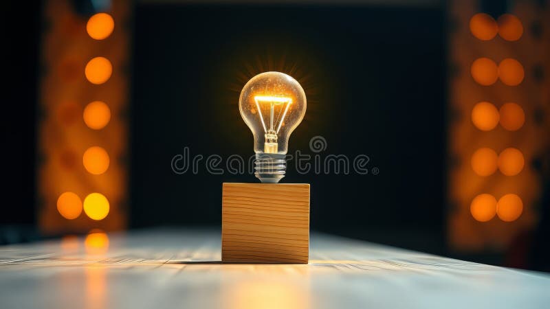Illuminating Innovative Idea Generation a Wooden Cube Headlightbulb ...