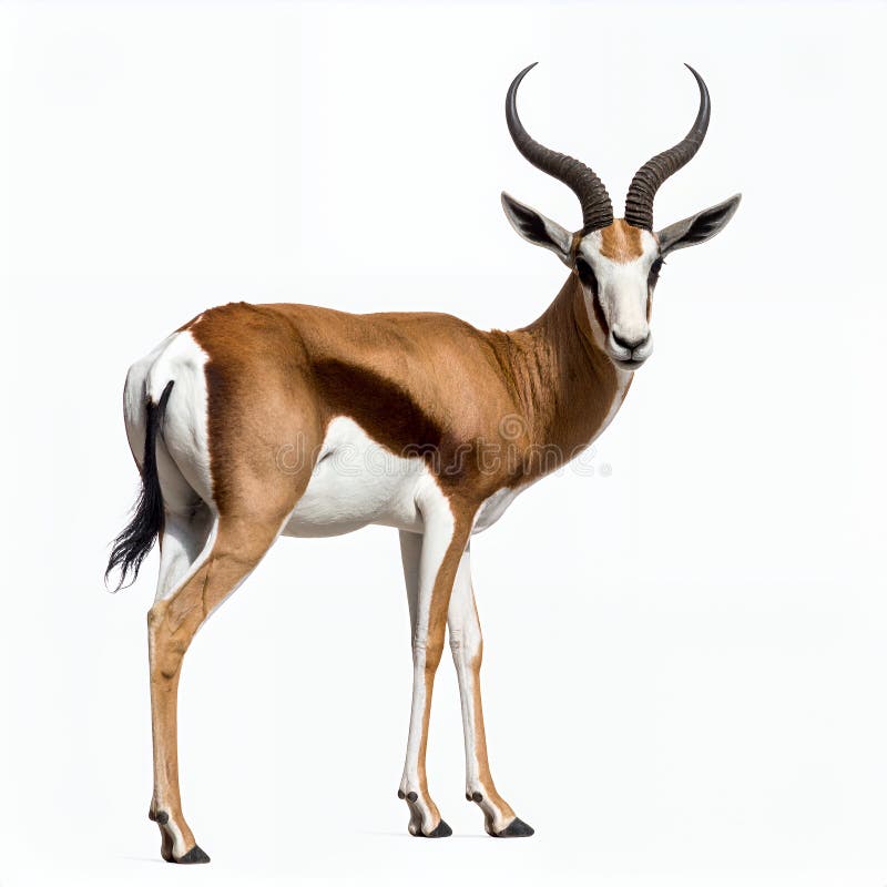 Elegant Springbok Antelope Portrait Showcases Refined Lines and Subtle ...