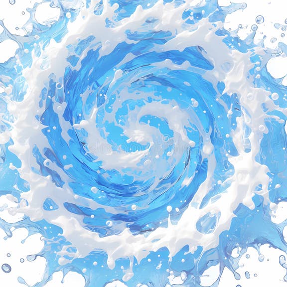 3D Water Splash Ripple Effect Stock Illustration - Illustration of ...