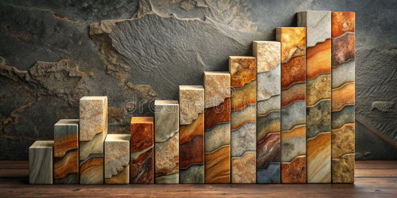 Surreal Stone Chart a Visually Striking Abstract Composition in Earthy ...