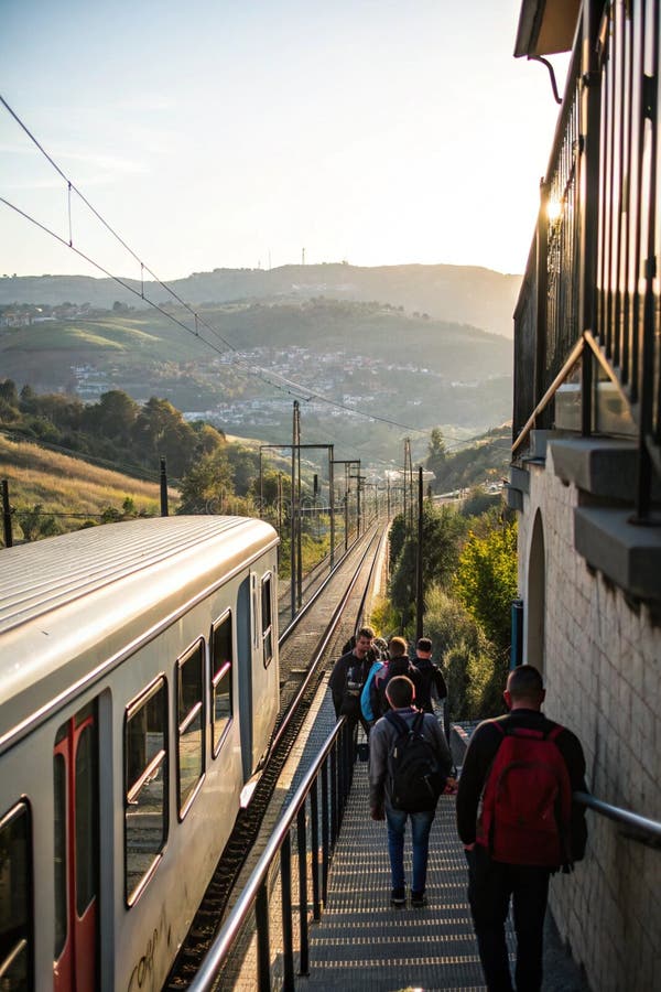 Railway Journey Beginning and End Stock Illustration - Illustration of ...