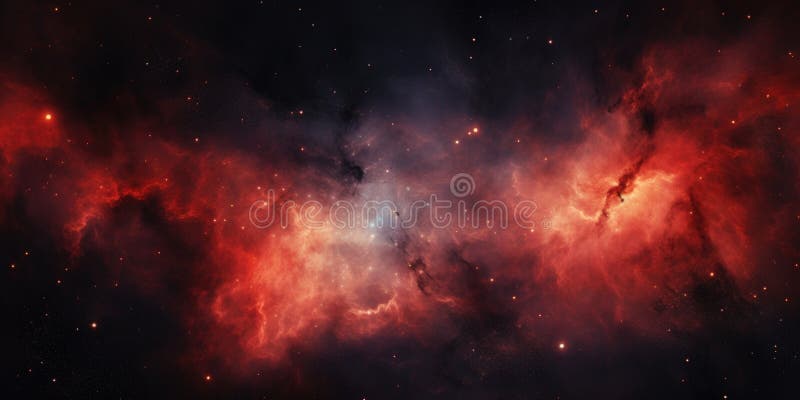A Captivating Image of a Red and Blue Nebula with Stars in the ...