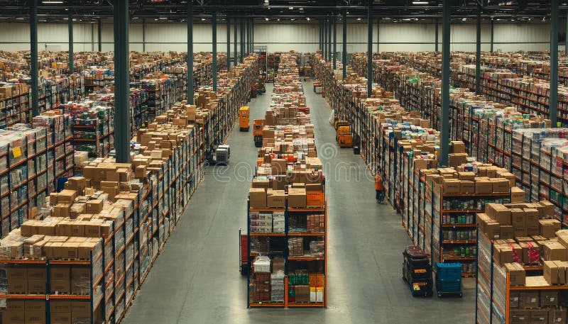 Captivating Image of a Retail Warehouse Logistics Distribution Center ...
